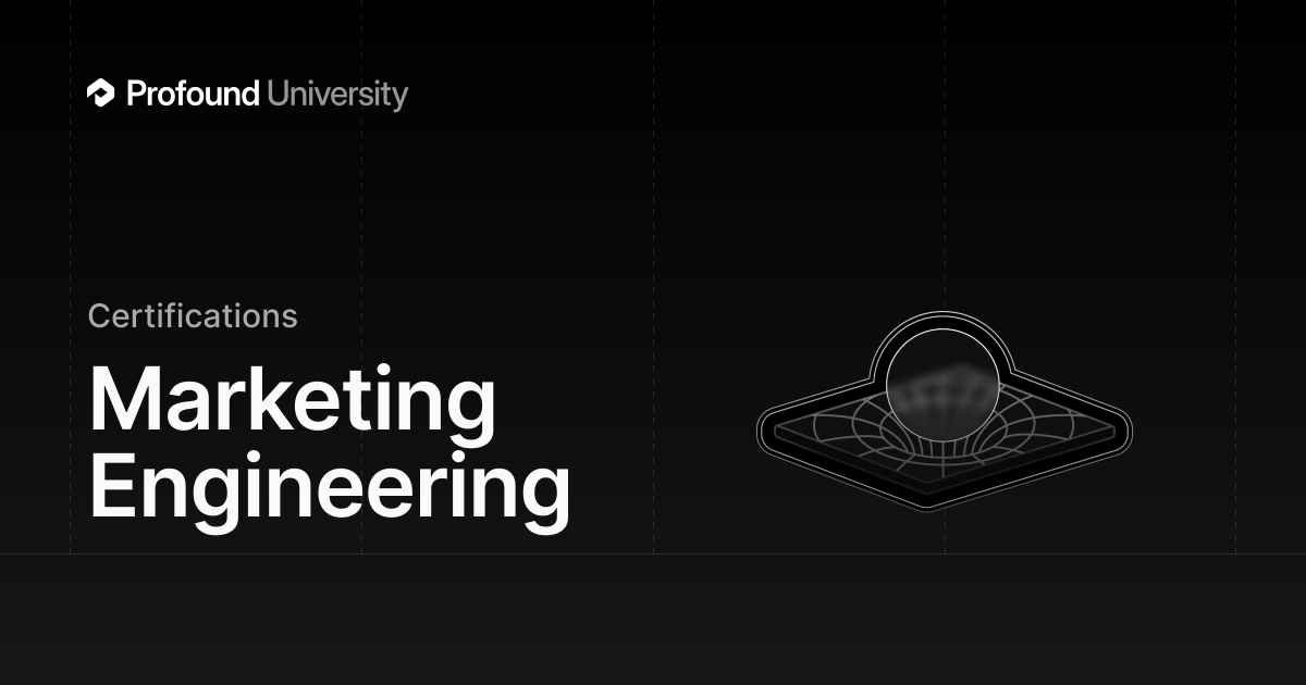 Marketing Engineering | Profound University